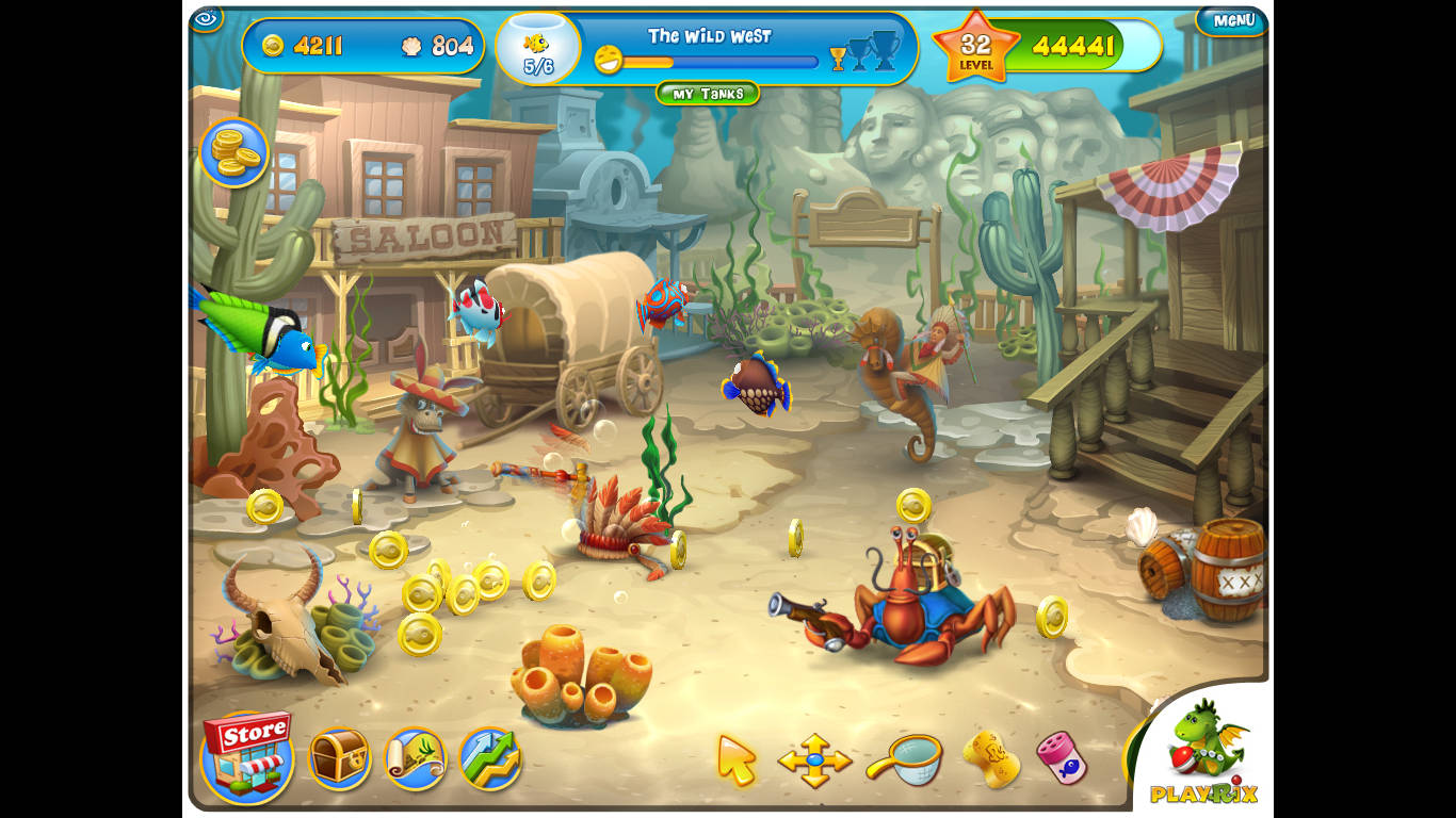 Enjoy fishy hidden object fun in Aquascapes!