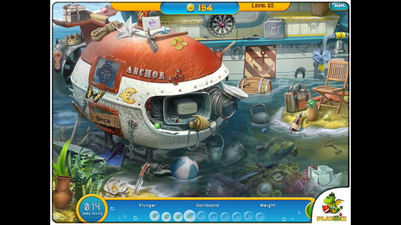 Enjoy fishy hidden object fun in Aquascapes!
