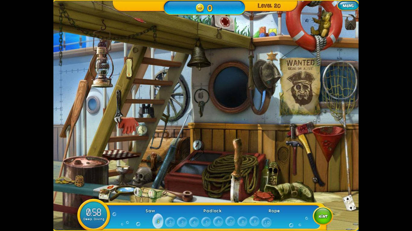 Enjoy fishy hidden object fun in Aquascapes!