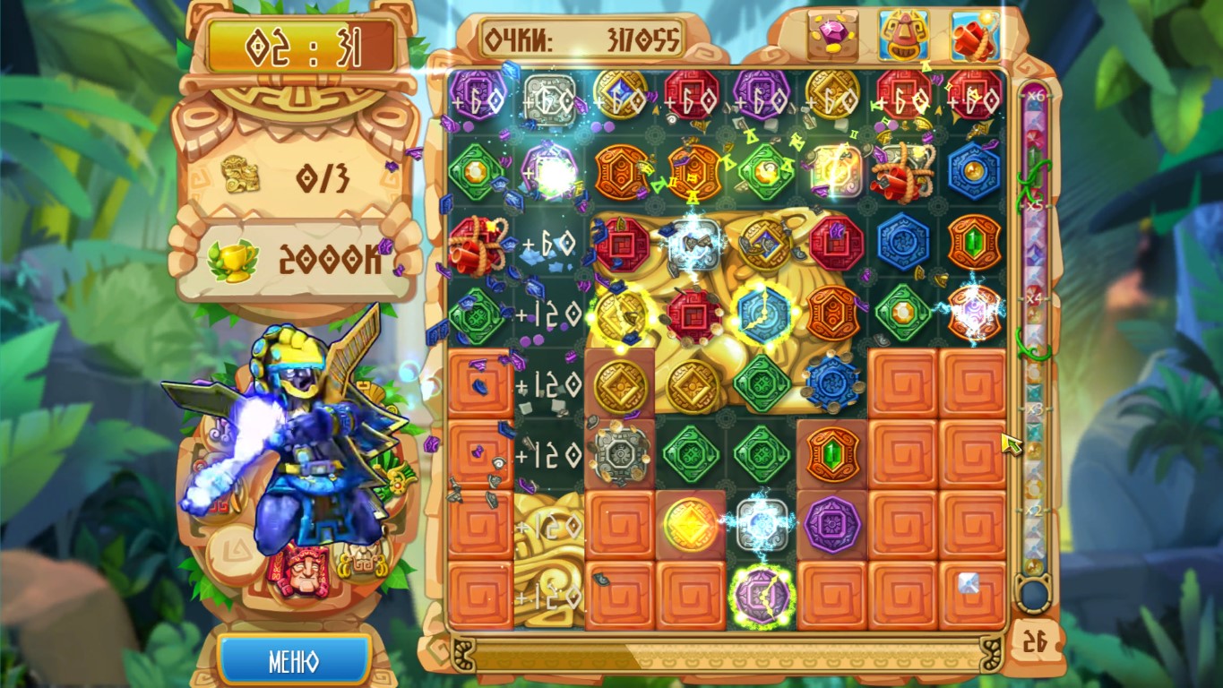 Match 3 Mania in the Aztec Empire: The Treasures of Montezuma 5!