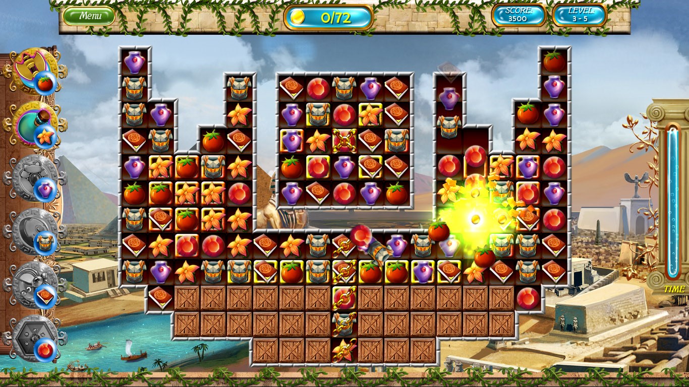 Conquer Match 3 Puzzles in The Trials of Olympus 3: King of the World!
