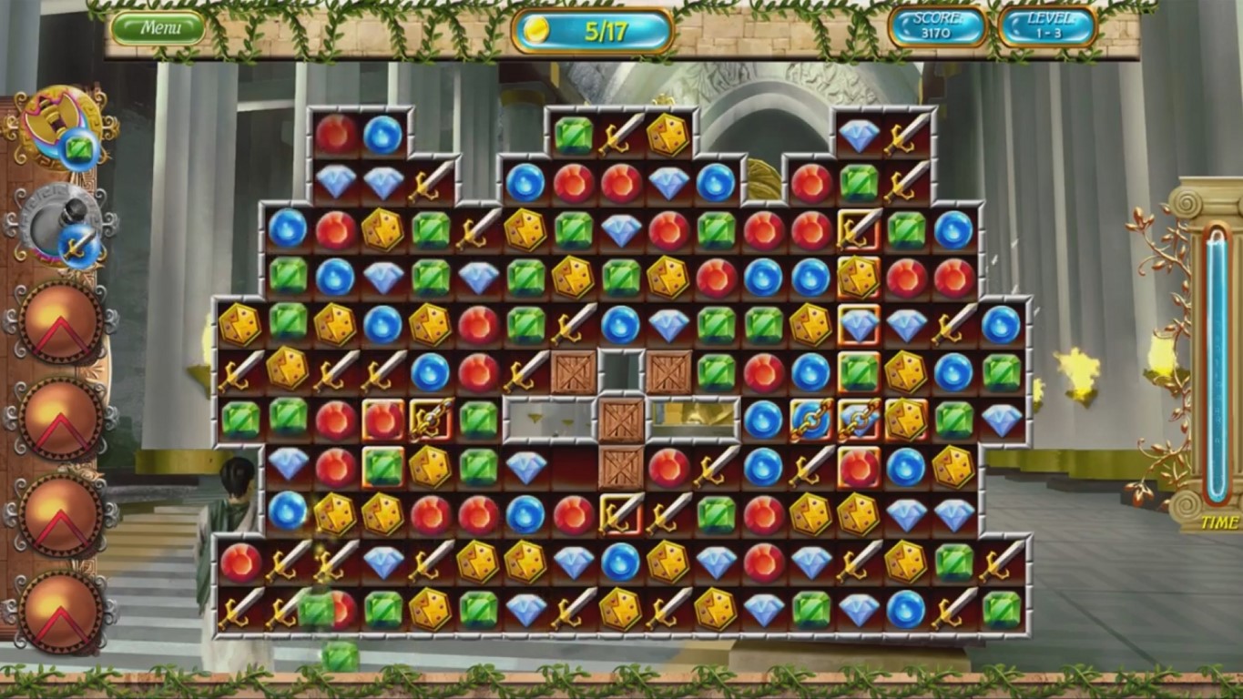 Conquer Match 3 Puzzles in The Trials of Olympus 3: King of the World!